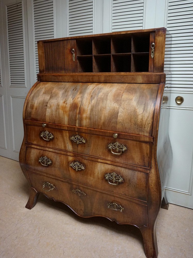 Dutch Bombe Cylinder Secretaire, 1700s for sale at Pamono