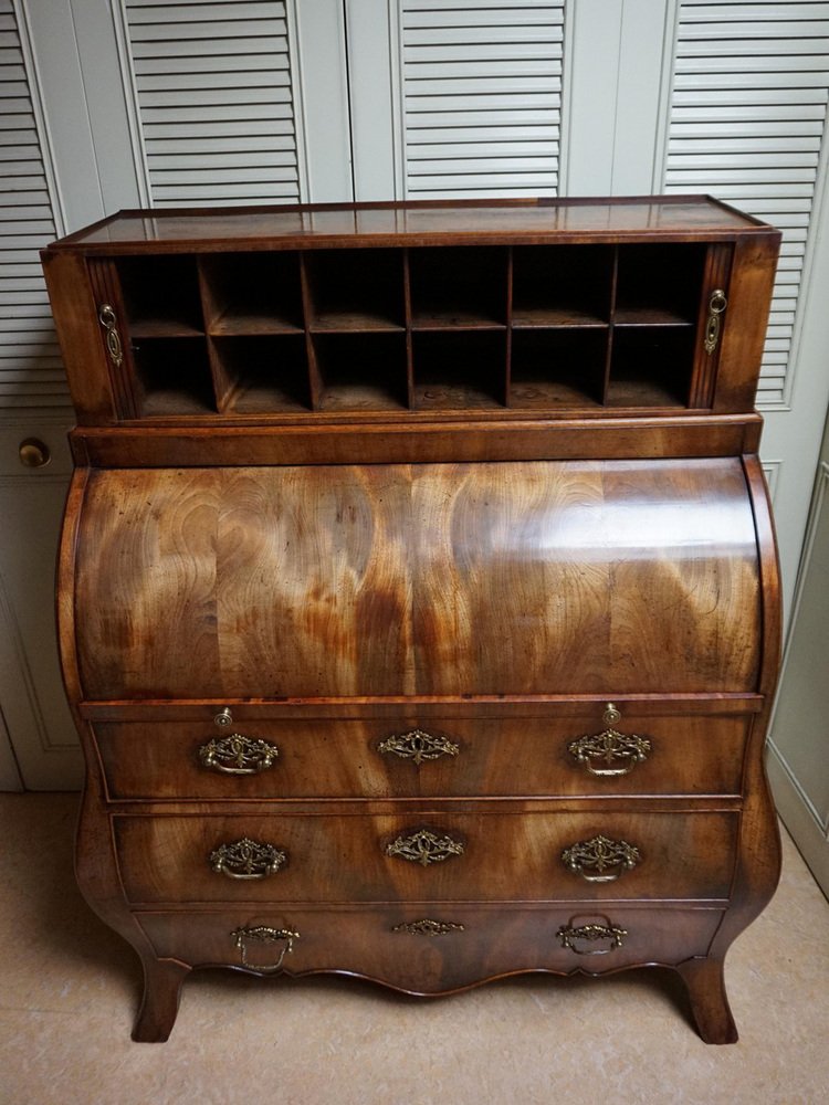 Dutch Bombe Cylinder Secretaire, 1700s for sale at Pamono
