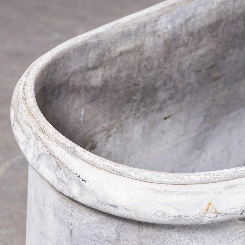 French Zinc Galvanised Bath Planter, 1940s for sale at Pamono