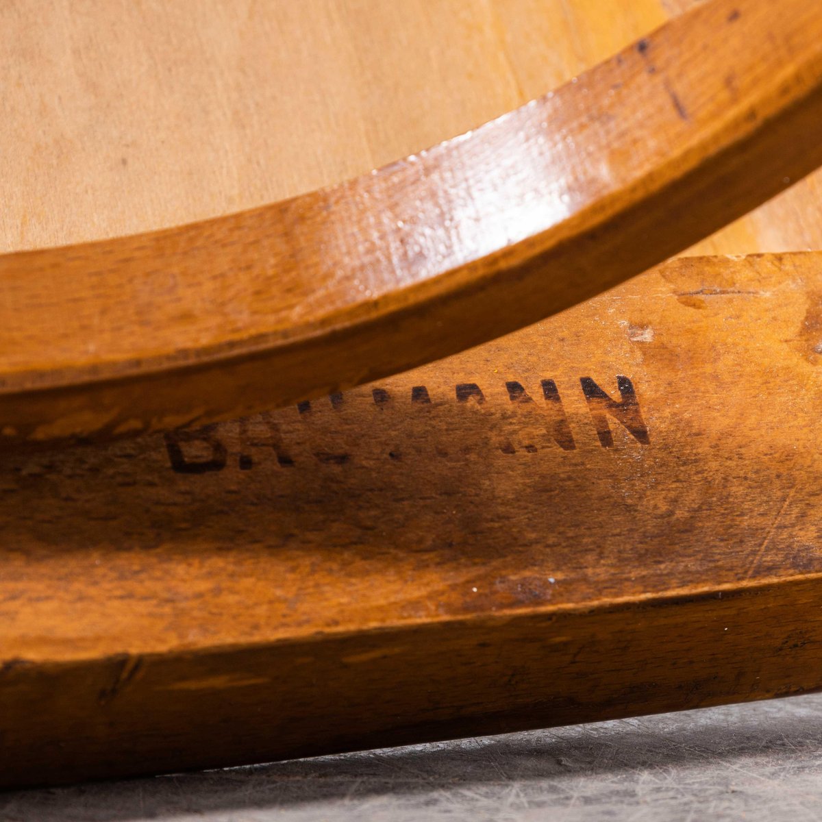 French Wavy Back Bentwood Dining Chairs from Baumann, 1950s, Set of 4 ...