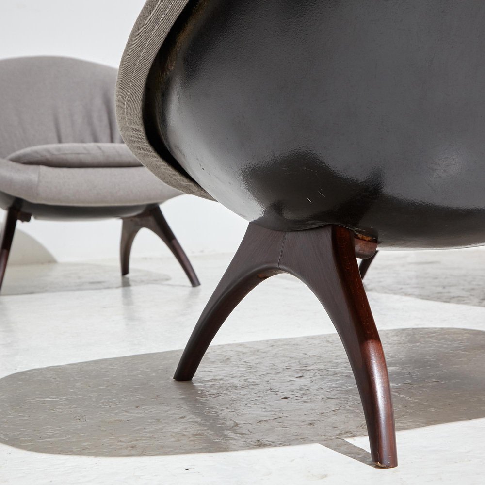 Angelina Sofa and Lounge Chairs by Walter S. Chenery for Lurashell ...