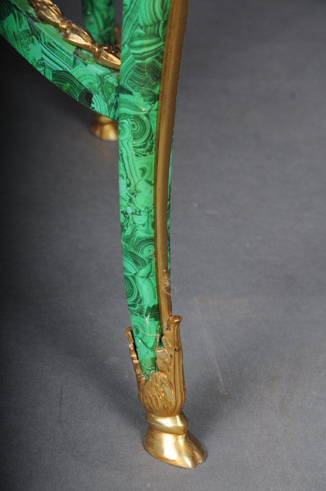 Louis XV Malachite Side Table for sale at Pamono