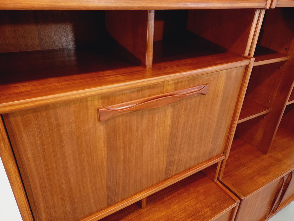 Vintage Teak Scandinavian Double Library from the 60s, 1960s for sale ...