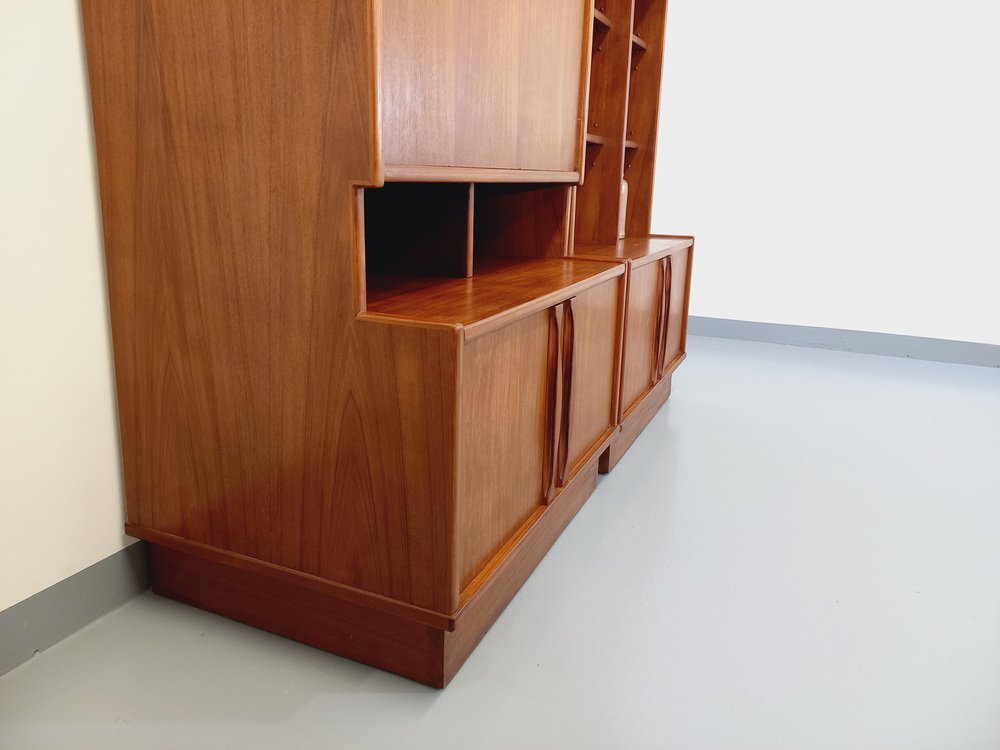 Vintage Teak Scandinavian Double Library from the 60s, 1960s for sale ...