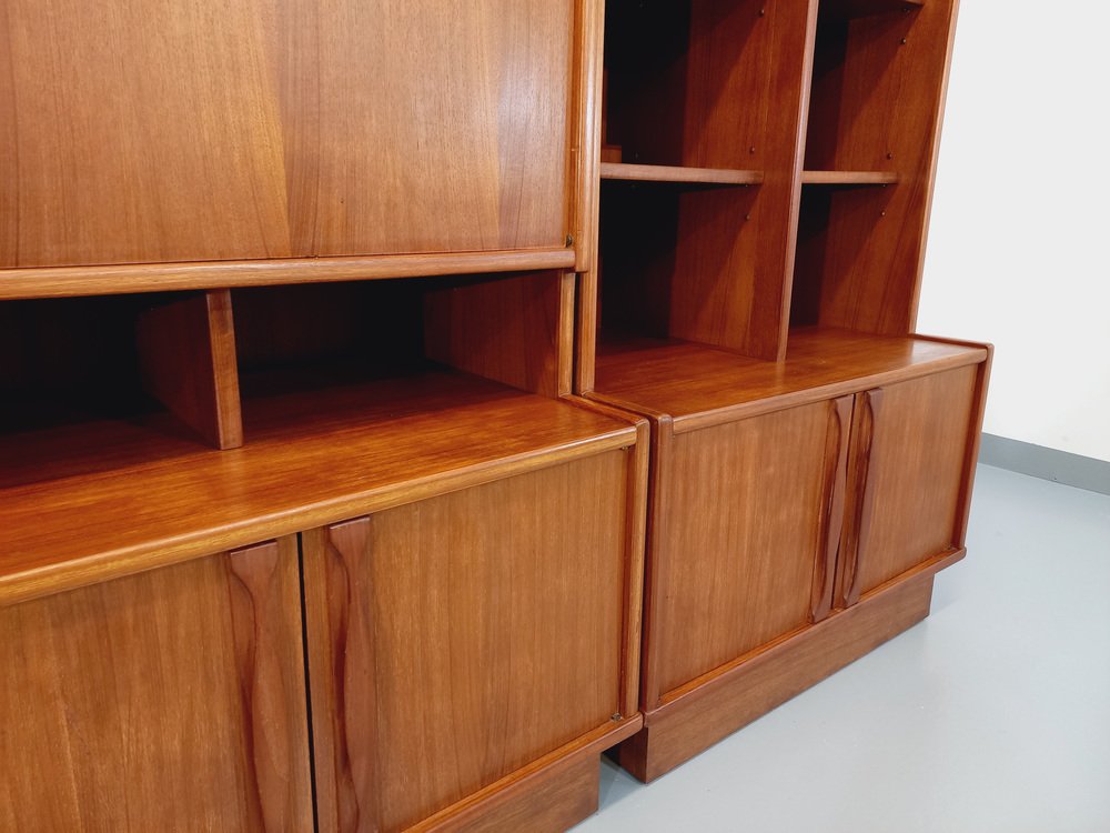 Vintage Teak Scandinavian Double Library from the 60s, 1960s for sale ...