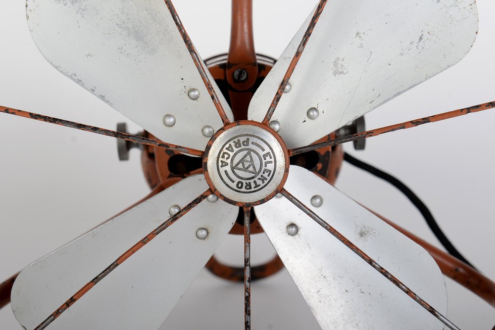 Art Deco Table Fan attributed to Peter Behrens for Aeg Elektro Praga ...