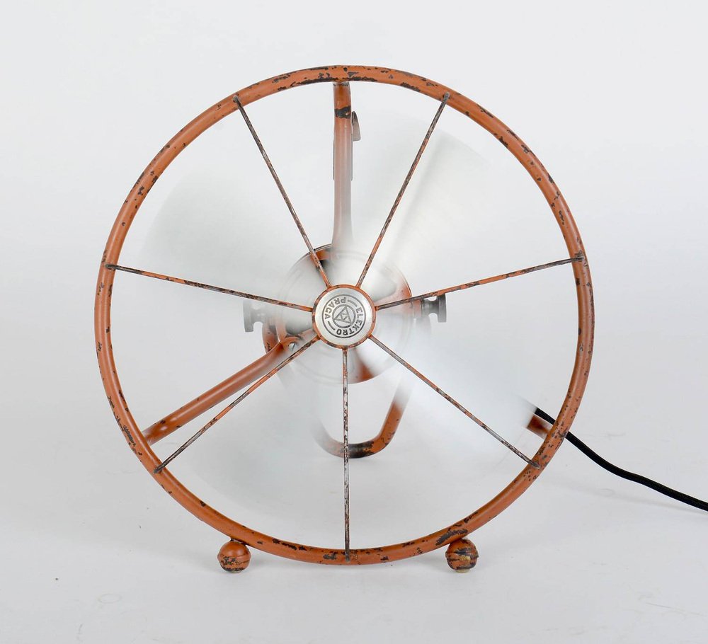 Art Deco Table Fan attributed to Peter Behrens for Aeg Elektro Praga ...