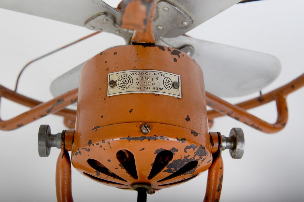 Art Deco Table Fan attributed to Peter Behrens for Aeg Elektro Praga ...