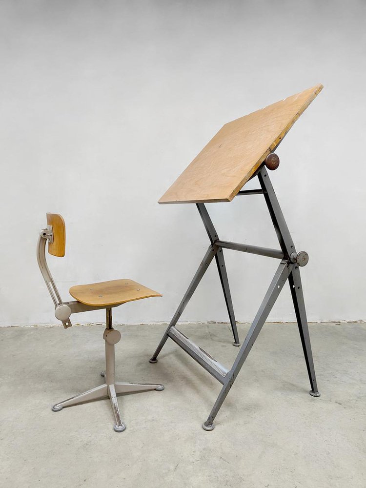 Vintage Drawing Table by Friso Kramer for Ahrend De Cirkel, 1950s for ...