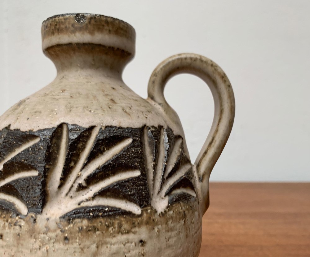 Mid-Century Danish Studio Pottery Carafe Vase from Løvemose, Denmark ...