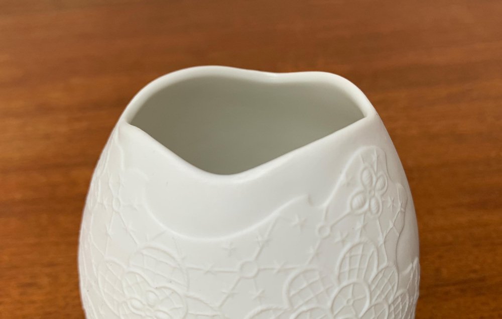 Mid-Century German White Porcelain Vase by M.Frey for Kaiser, 1960s for ...