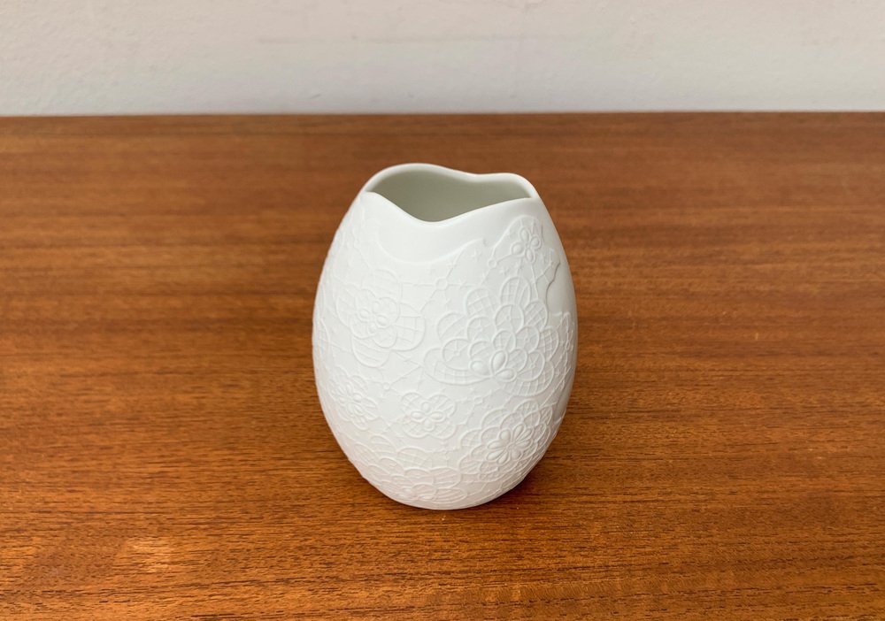 Mid-Century German White Porcelain Vase by M.Frey for Kaiser, 1960s for ...