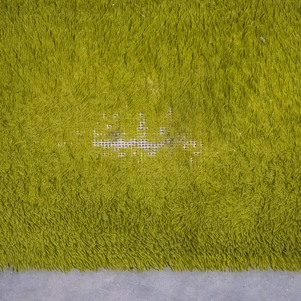 Space Age Green Cubes Rug, 1970s for sale at Pamono