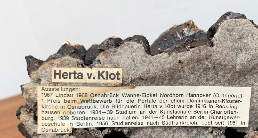 Herta Von Klot, German Brutalist Sculpture, 1960s, Ceramic for sale at ...