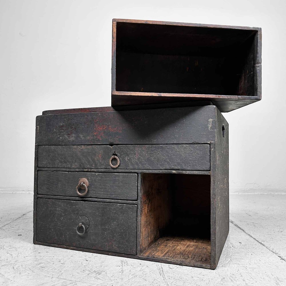 Meiji Era Calligraphy Tansu Cabinet, Japan, 1890s for sale at Pamono