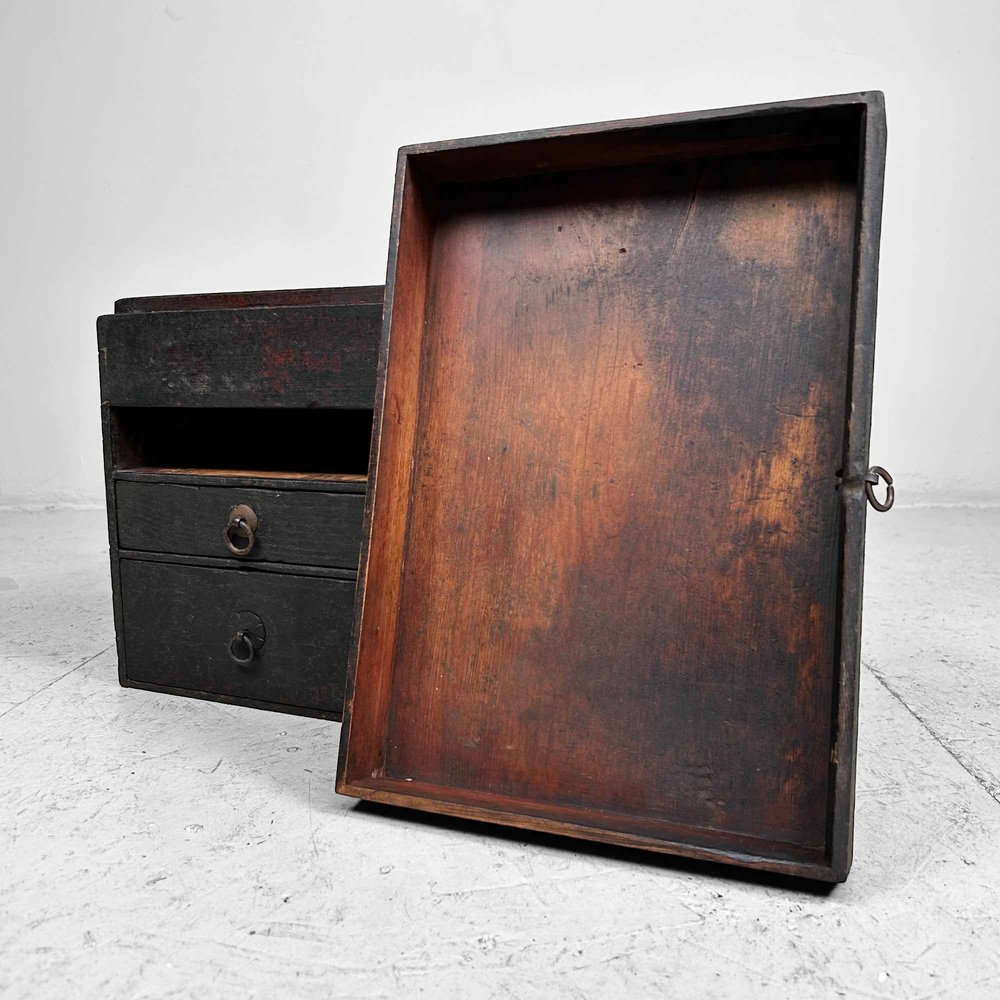 Meiji Era Calligraphy Tansu Cabinet, Japan, 1890s for sale at Pamono