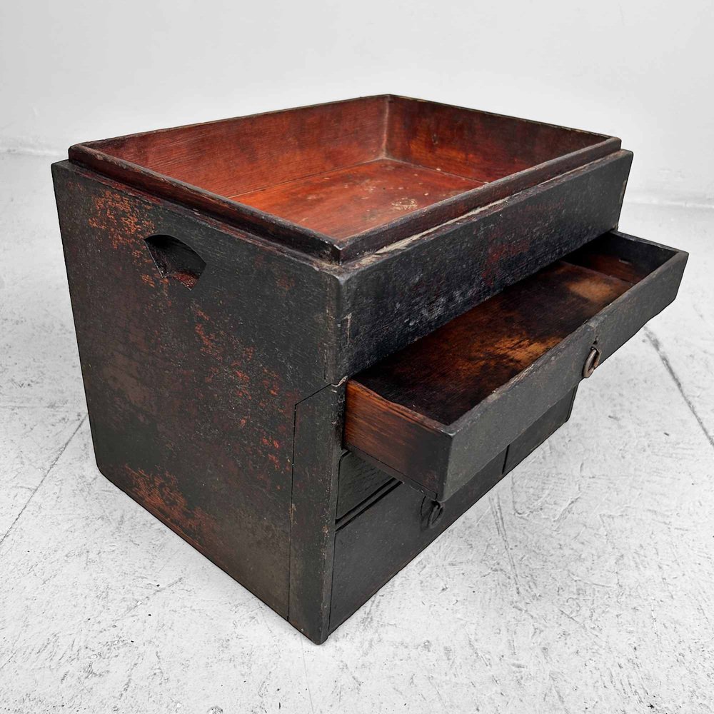 Meiji Era Calligraphy Tansu Cabinet, Japan, 1890s for sale at Pamono