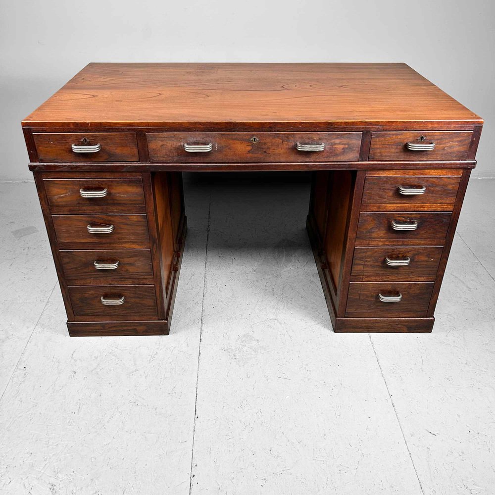 Japanese Wooden Desk, 1930s for sale at Pamono