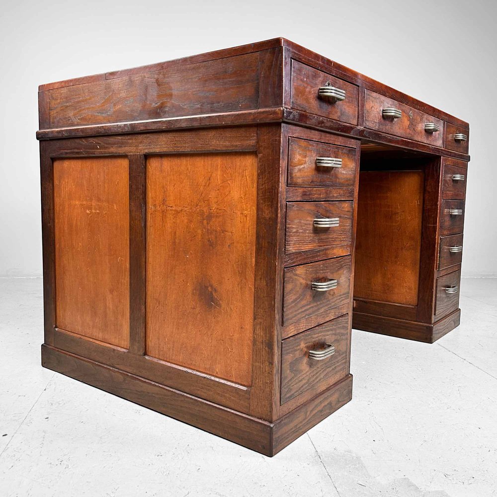 Japanese Wooden Desk, 1930s for sale at Pamono