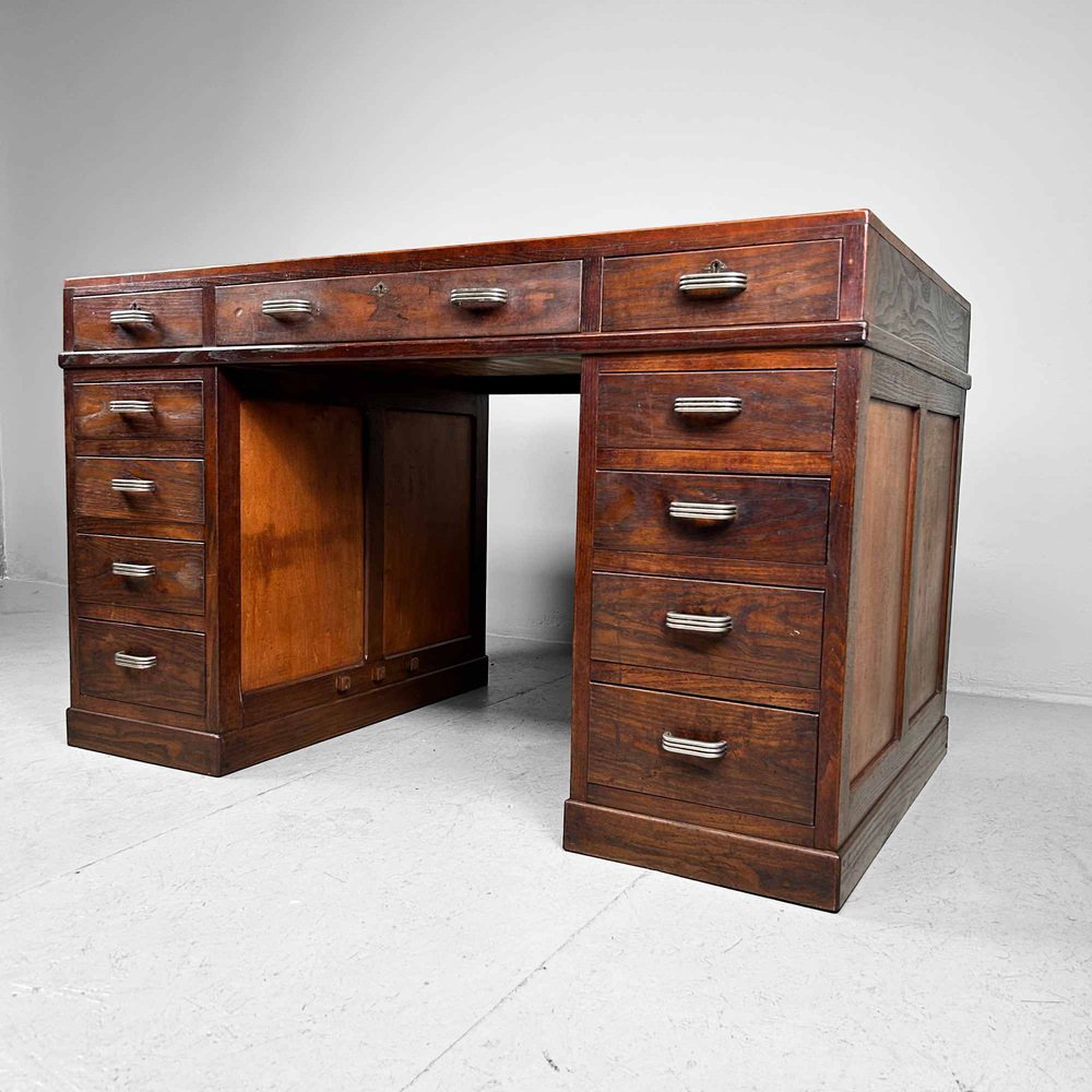 Japanese Wooden Desk, 1930s for sale at Pamono