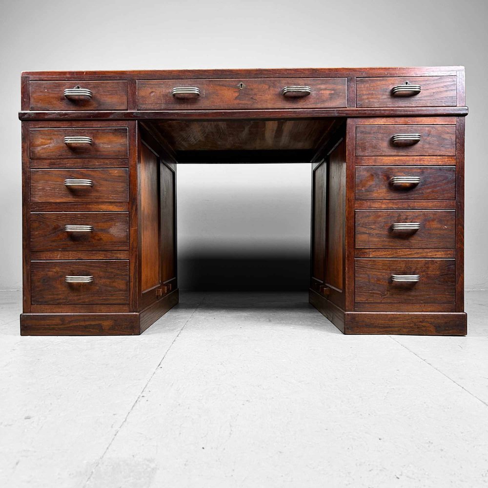 Japanese Wooden Desk, 1930s for sale at Pamono