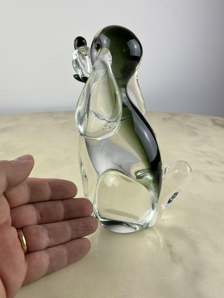 Murano Glass Dog, Italy, 1970s for sale at Pamono