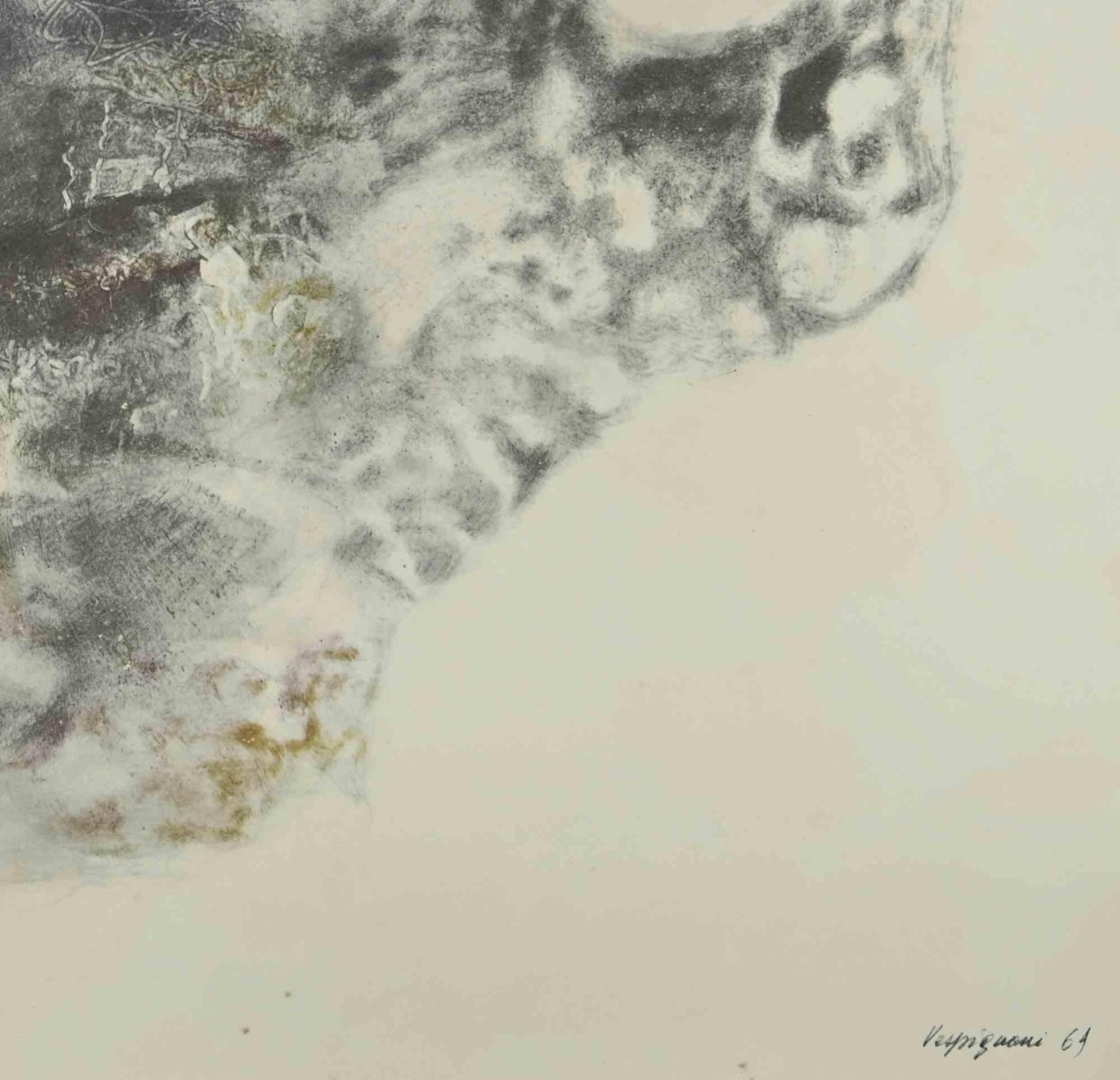 After Renzo Vespignani, The Face, Phototype Print, 1960s for sale at Pamono