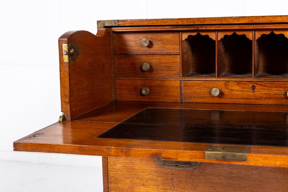 Small 19th Century Teak Campaign Chest for sale at Pamono