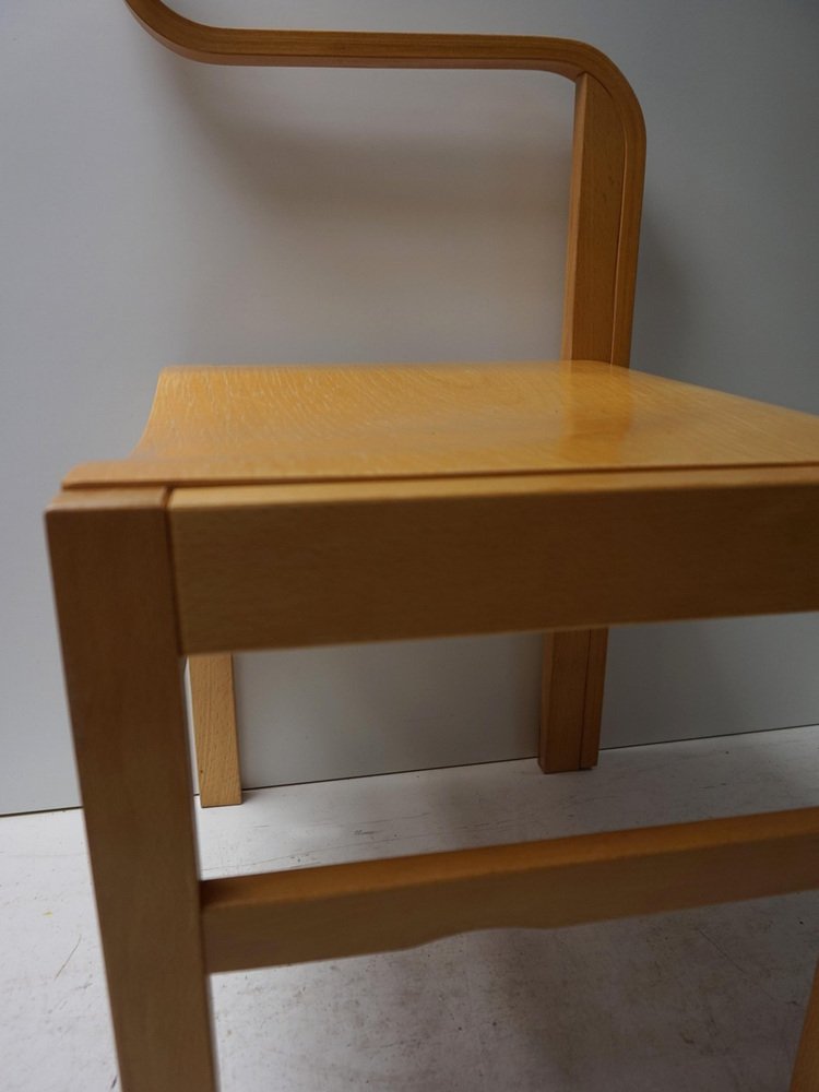 Dutch Plywood and Beech Armchair attributed to Enraf Nonius for Delft ...