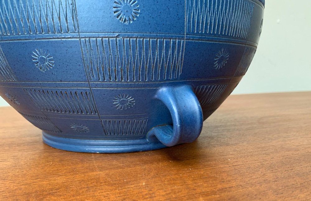 Large Mid-Century German Studio Pottery Floor Vase by Wilhelm Kagel ...