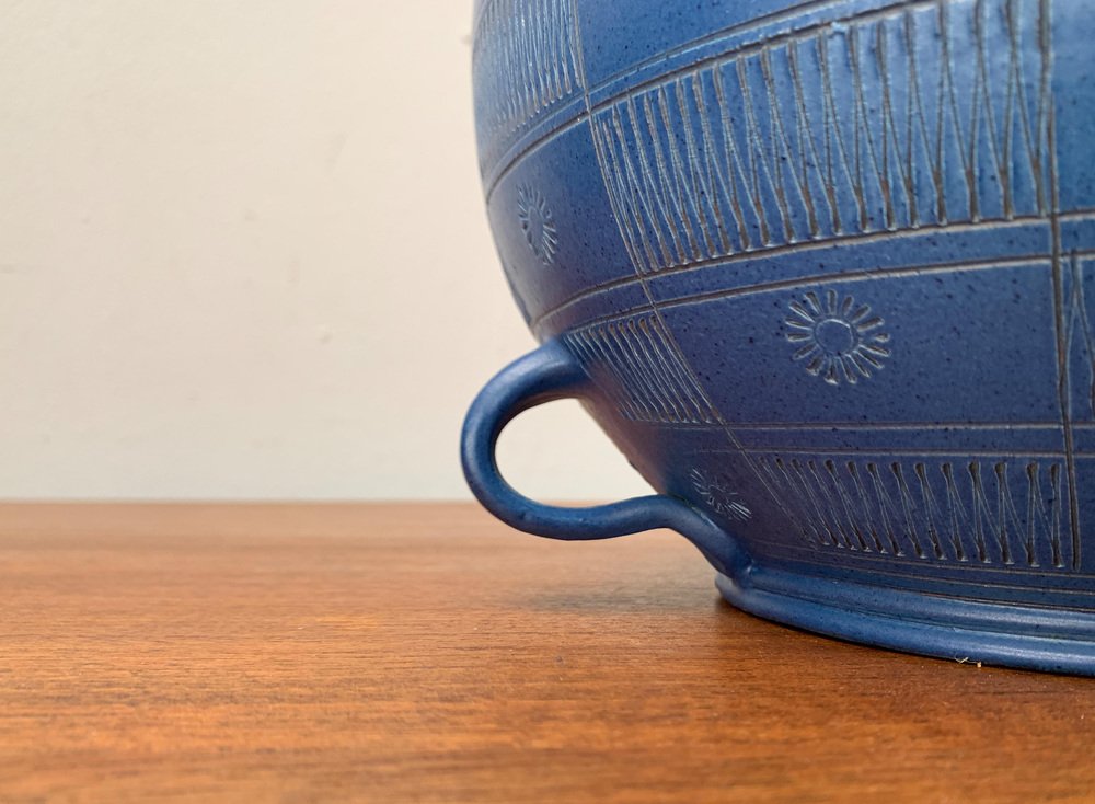 Large Mid-Century German Studio Pottery Floor Vase by Wilhelm Kagel ...
