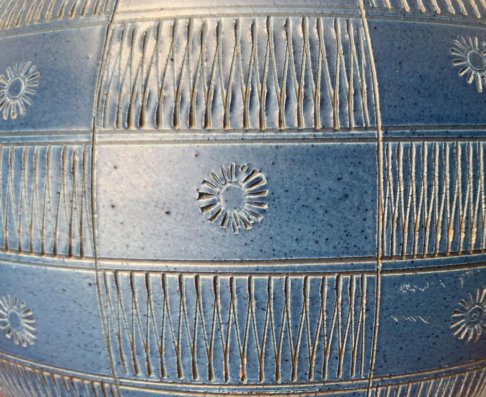 Large Mid-Century German Studio Pottery Floor Vase by Wilhelm Kagel ...