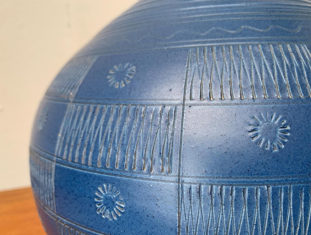 Large Mid-Century German Studio Pottery Floor Vase by Wilhelm Kagel ...