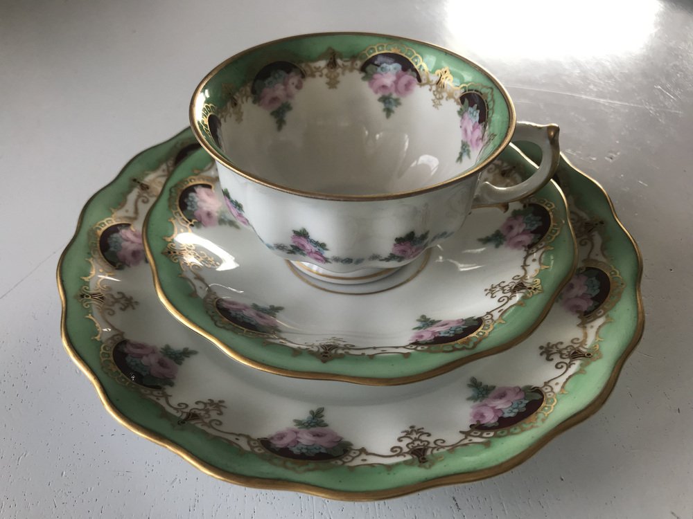 Porcelain Coffee and Tea Set from the Furstenberg Manufactory, 1900s ...