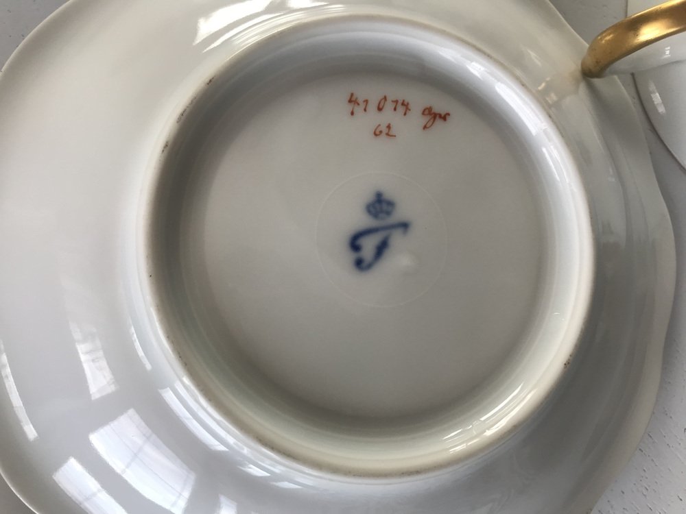 Porcelain Coffee and Tea Set from the Furstenberg Manufactory, 1900s ...