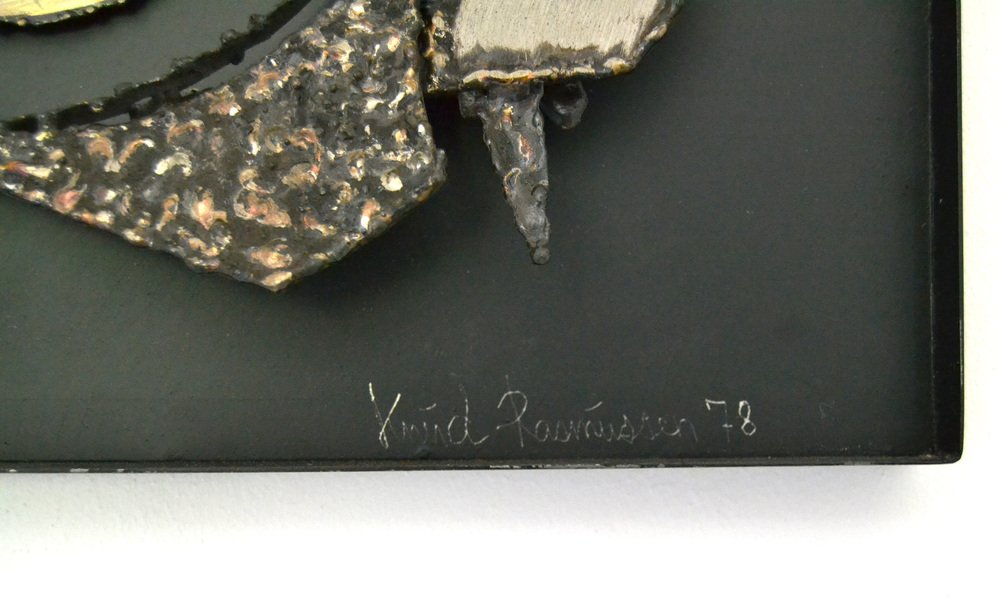 Metal Wall Plaque by Knud Rasmussen, 1978 for sale at Pamono