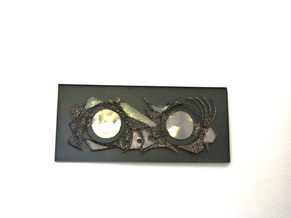 Wandplatte aus Metall von Knud Rasmussen, 1978 bei Pamono kaufen