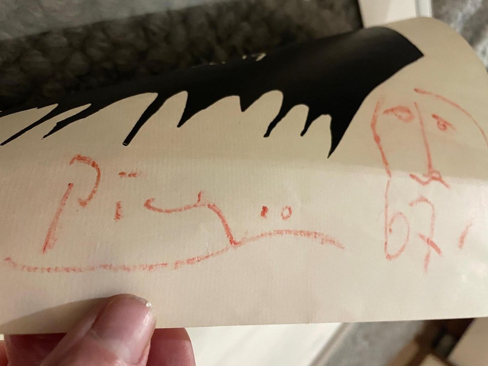 Pablo Picasso Hand Signed Berlin Exhibition Poster 1960s Print