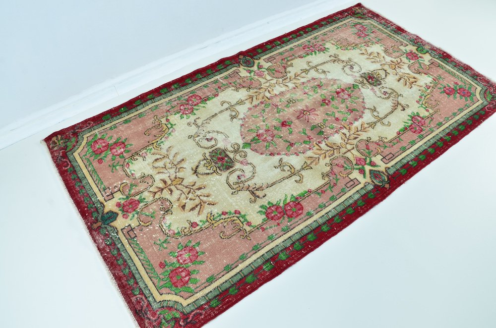 Vintage Floral Rug, 1960 for sale at Pamono
