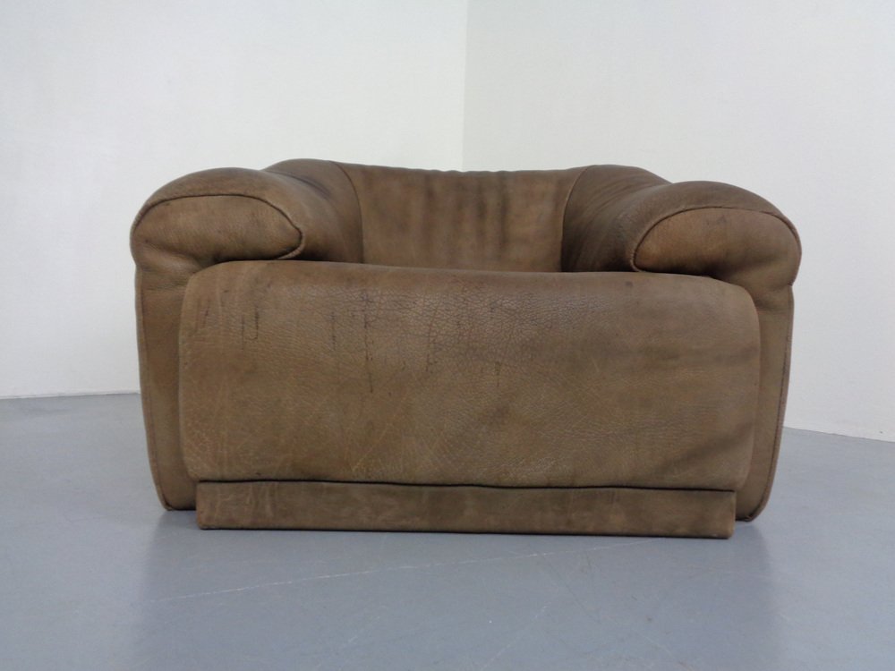 Buffalo Chair in Leather from De Sede, 1970s for sale at Pamono