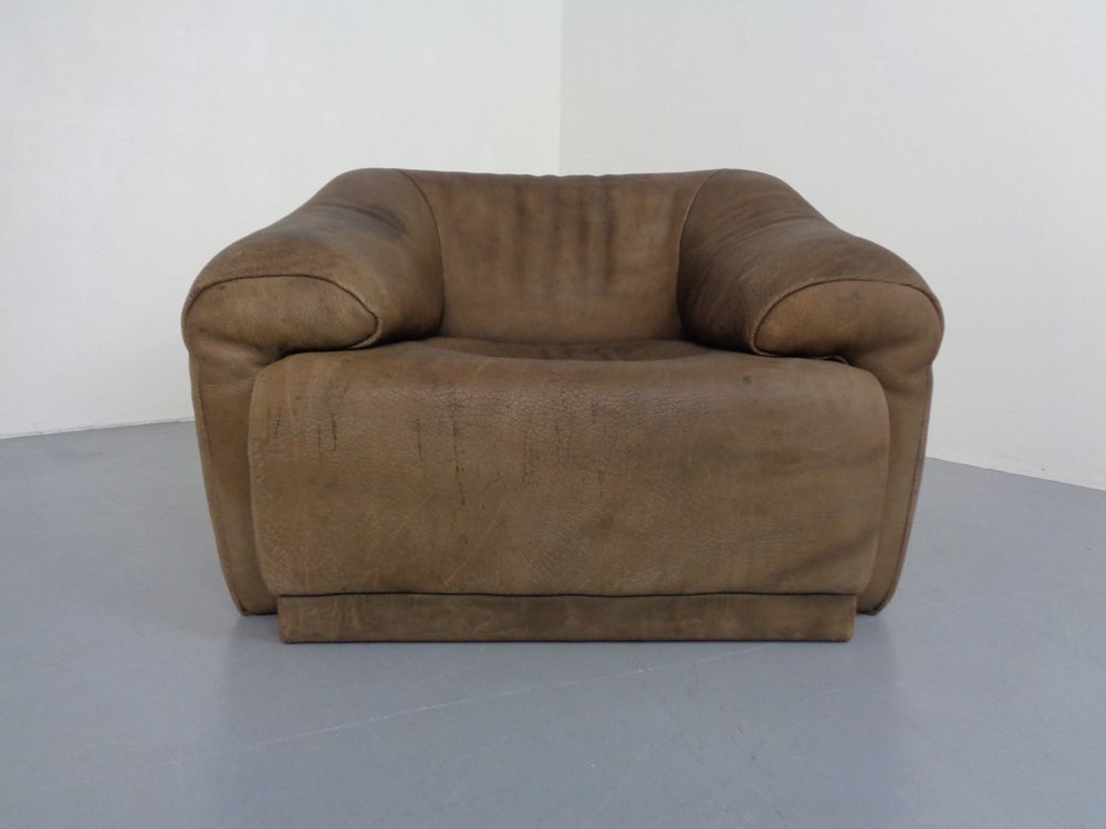 Buffalo Chair in Leather from De Sede, 1970s for sale at Pamono