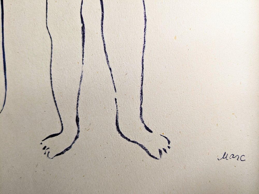 Marc Chagall, Angel, Original Lithograph, 1950 for sale at Pamono