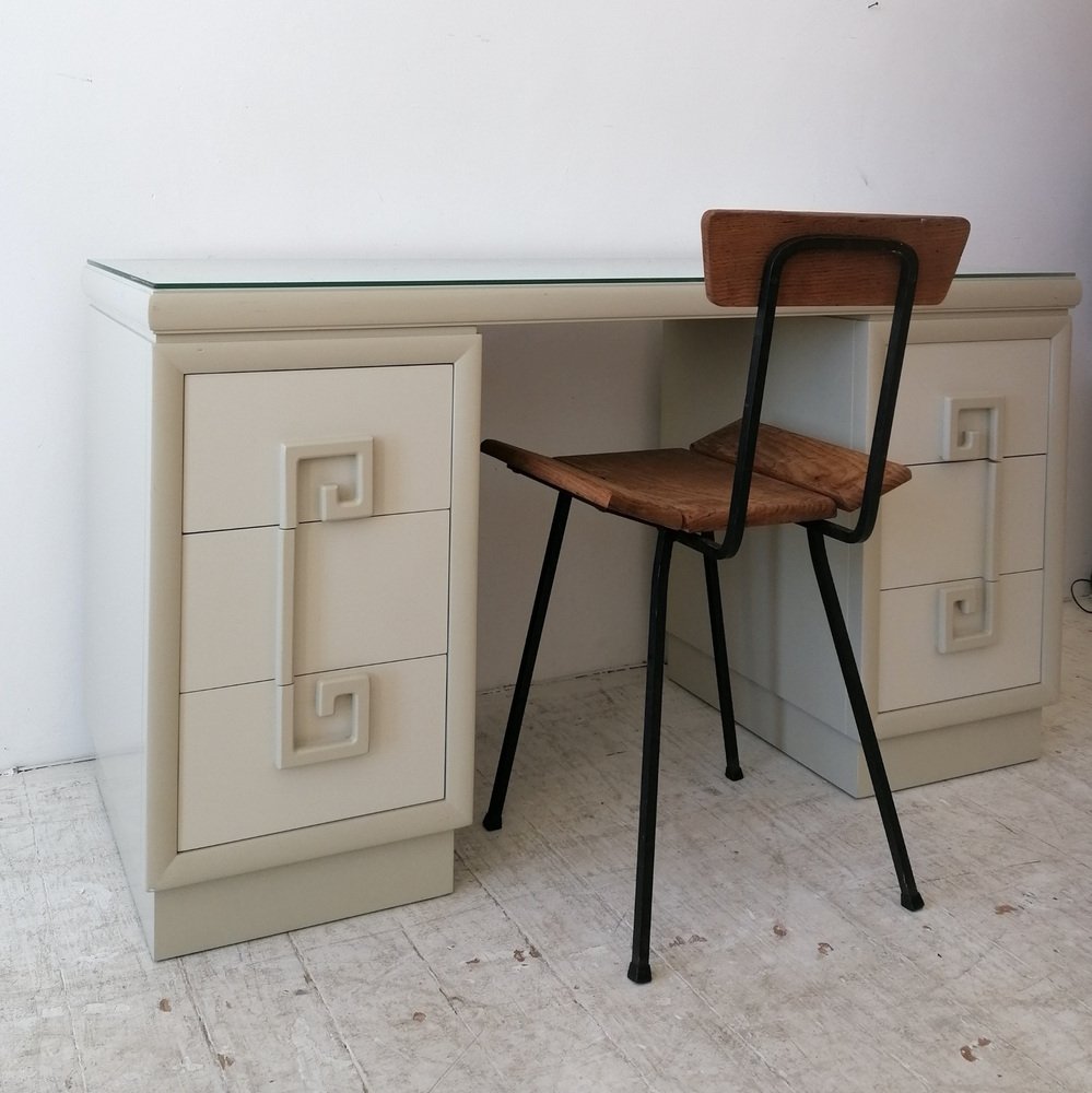 Hollywood Regency American Mandarin Dressing Table by Kittinger, 1940s ...