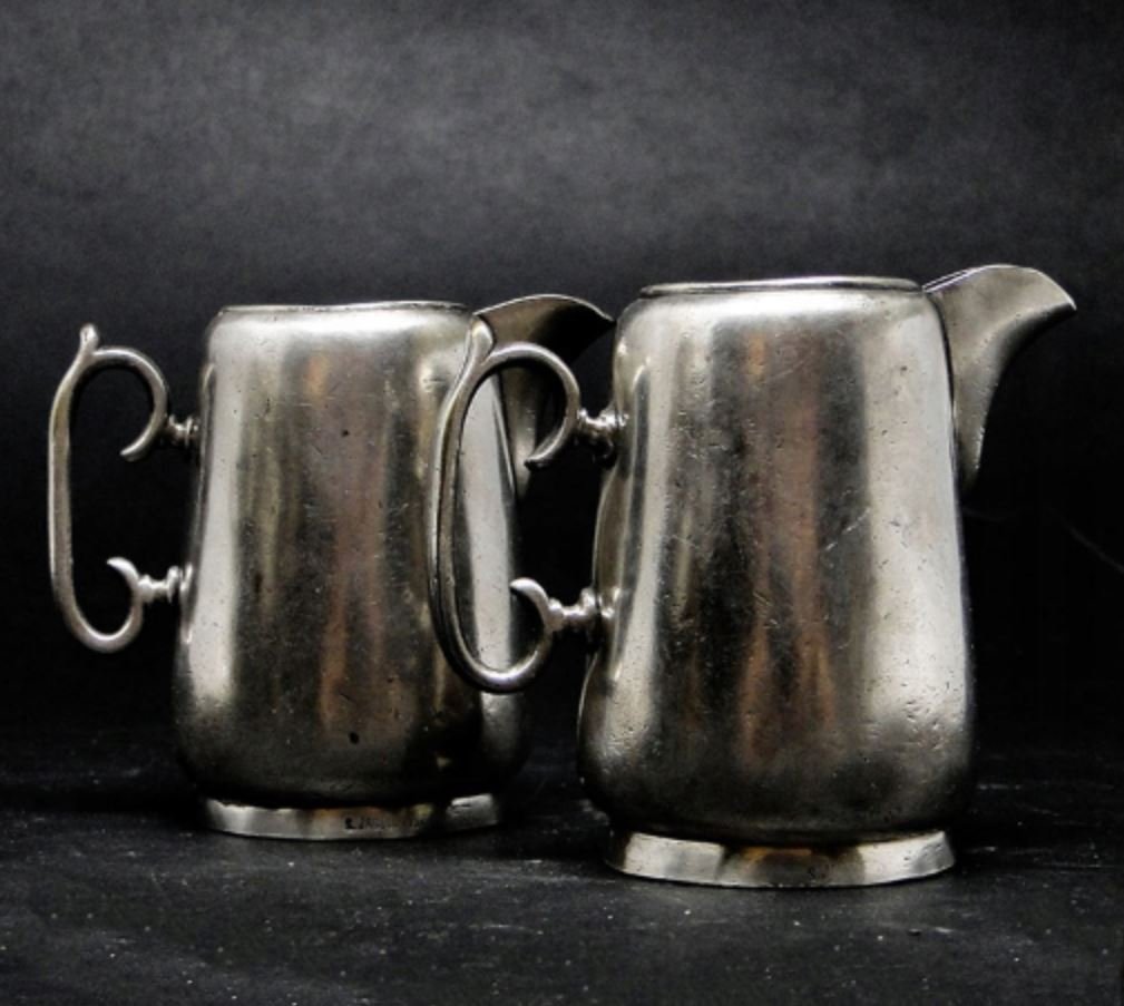 Art Nouveau Polish Milk Jug by Jarra, 1890s, Set of 2 for sale at Pamono