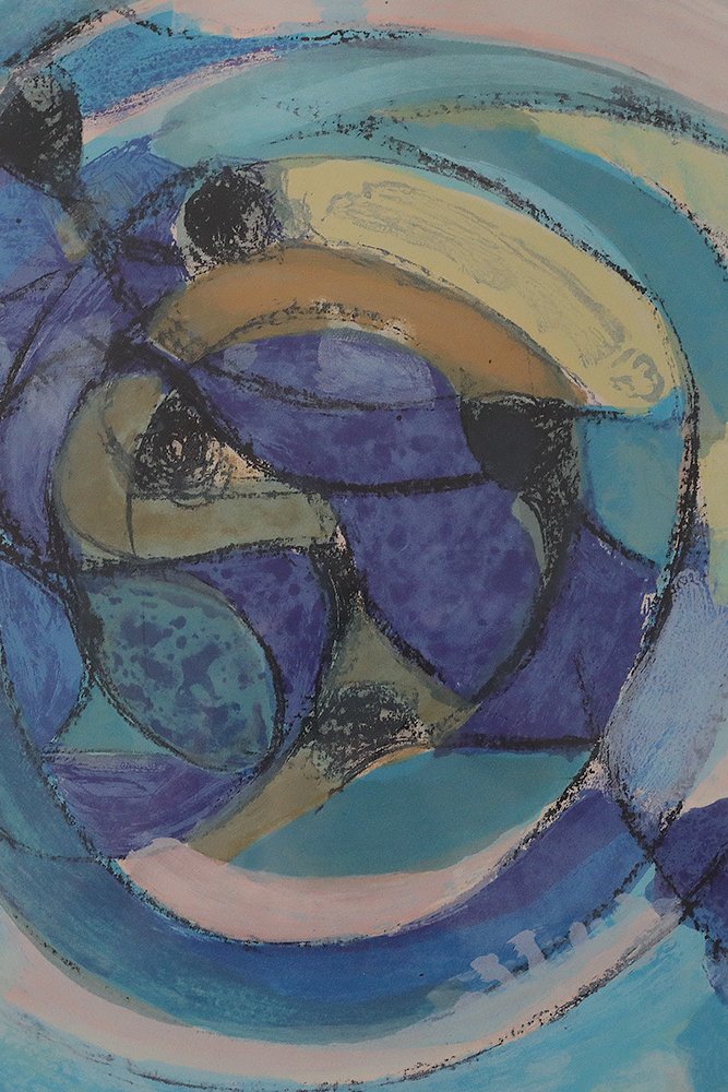 Gustav Bolin, Composition, Color Lithograph, 1970s, Framed for sale at ...