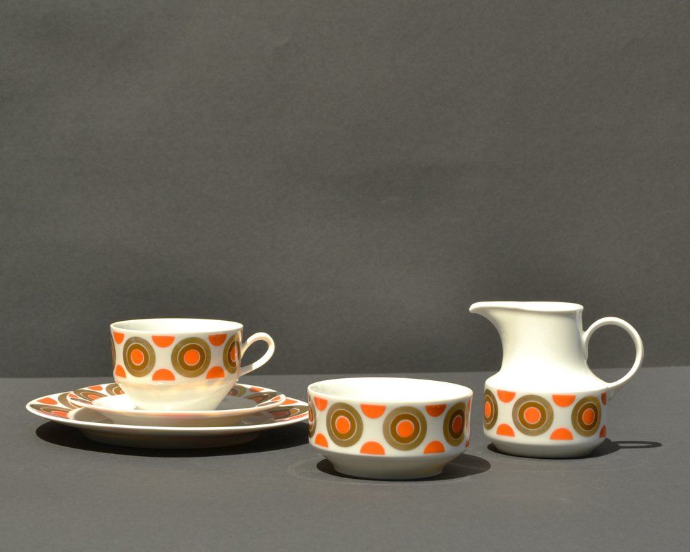 German Tea Set by helena Henneberg, 1960s, Set of 20 for sale at Pamono