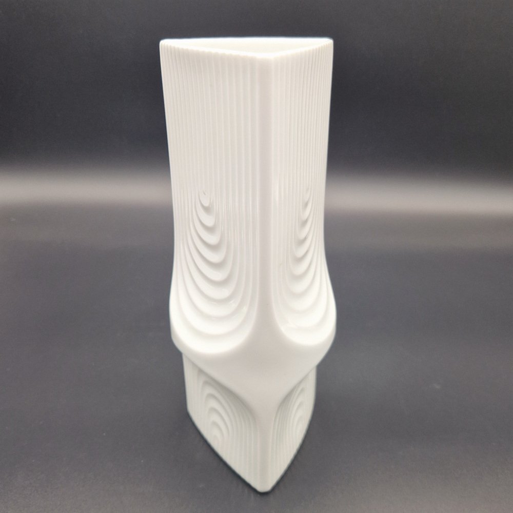 Porcelain Op-Art Vase from Ak Kaiser, 1950s for sale at Pamono