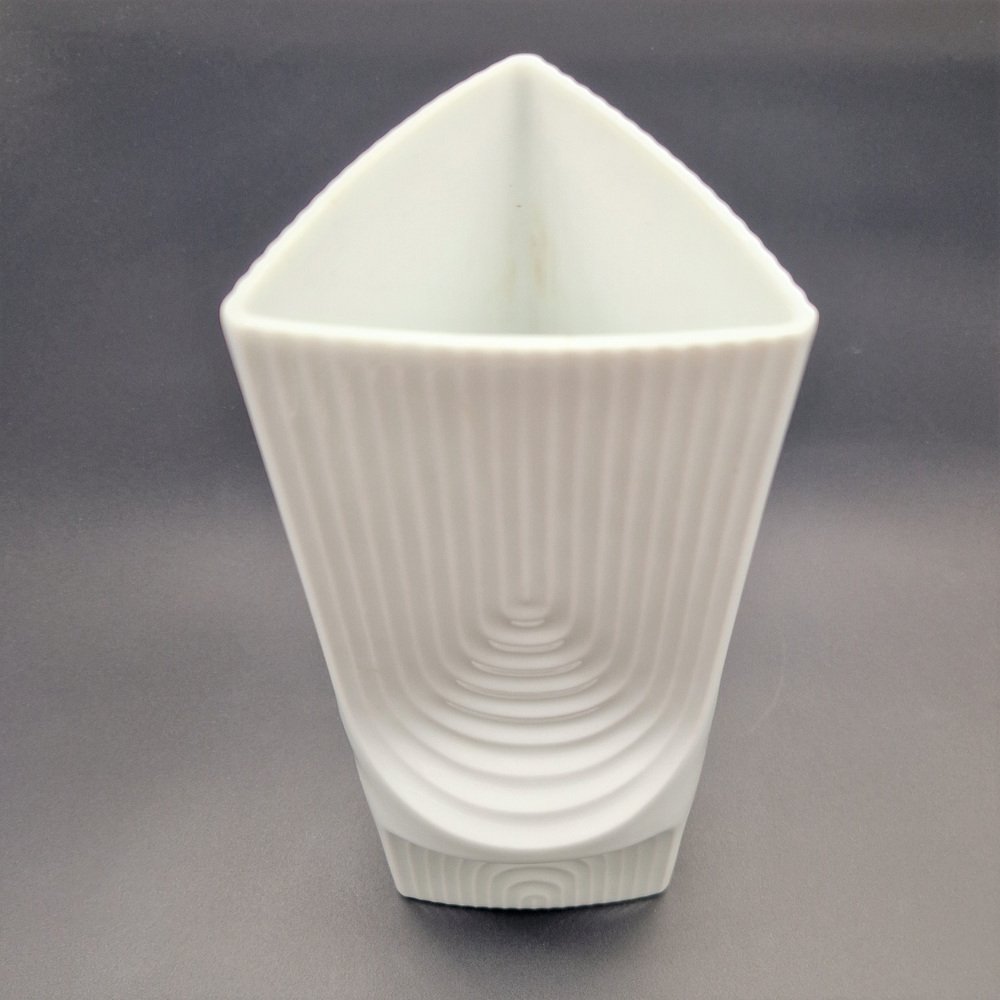 Op-Art Porzellanvase von Ak Kaiser, 1950er bei Pamono kaufen