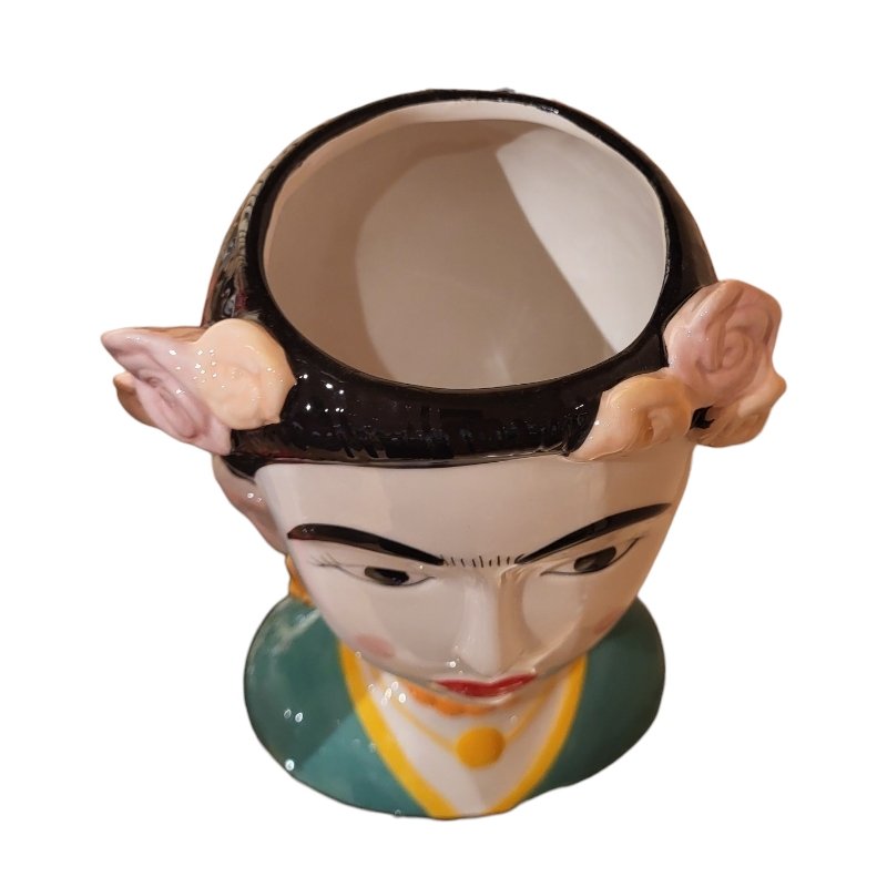 Italian Porcelain Vase in the Style of Frida Kahlo for sale at Pamono