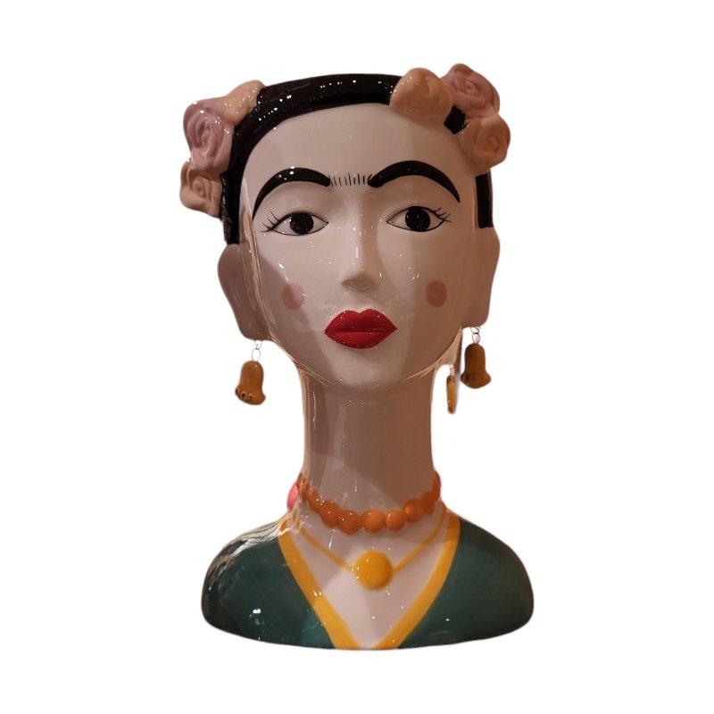 Italian Porcelain Vase in the Style of Frida Kahlo for sale at Pamono